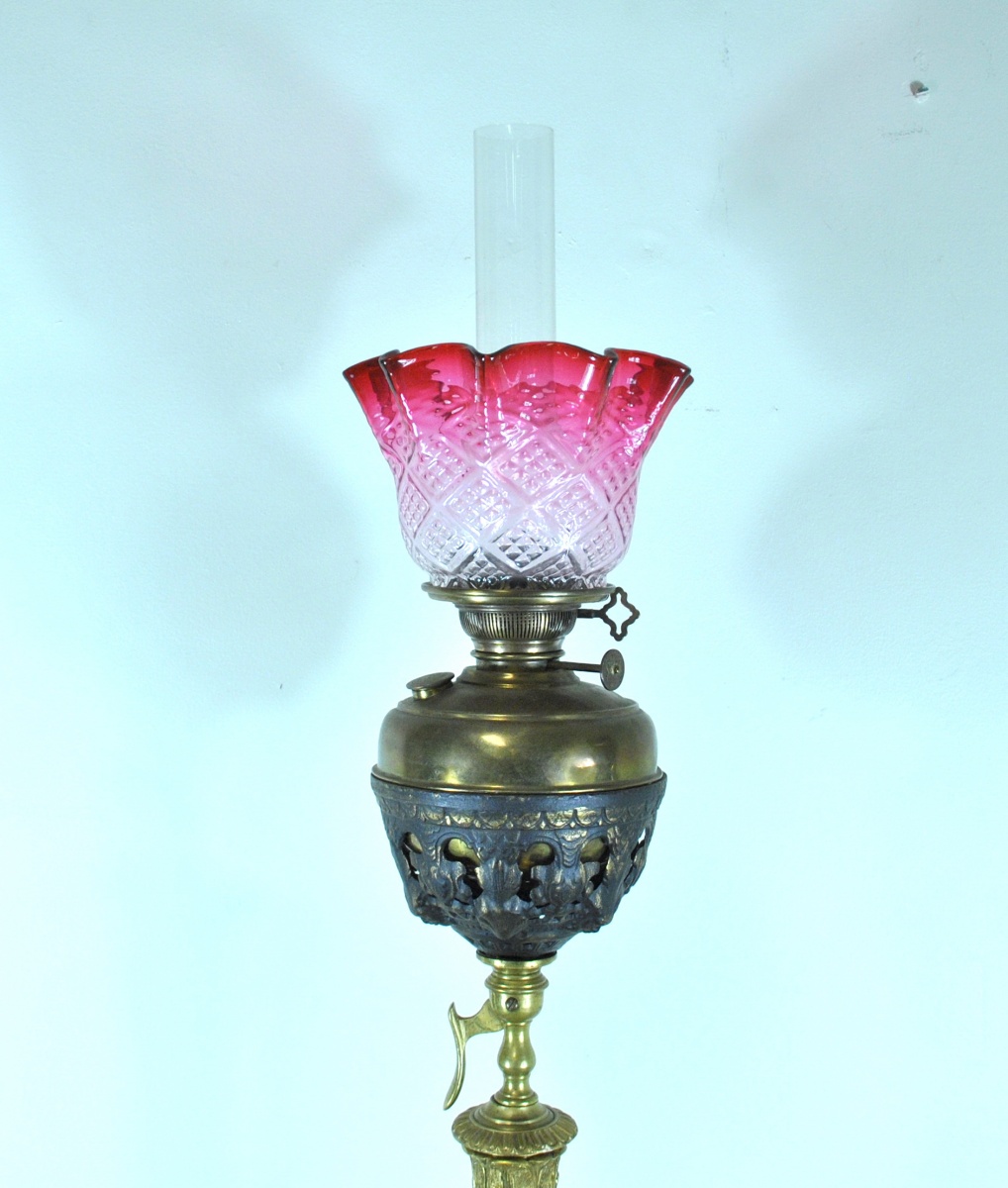 Empire style floor lamp, stone tiles - Idla Antiik